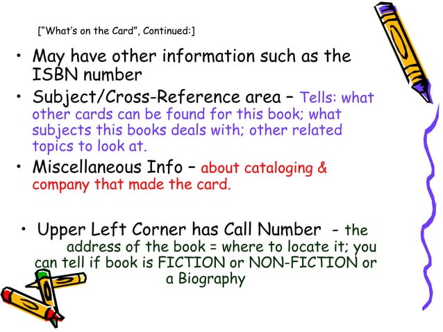 Card catalog (library) | PPT