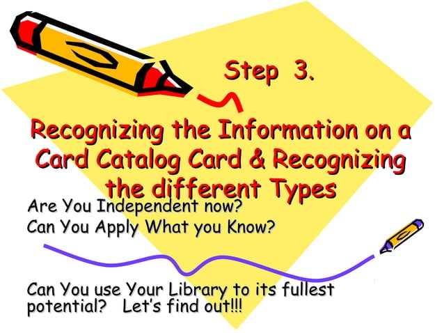 Card catalog (library) | PPT