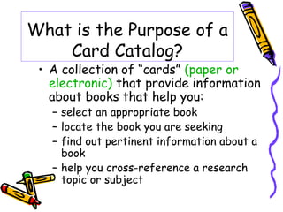 Card catalog (library) | PPT