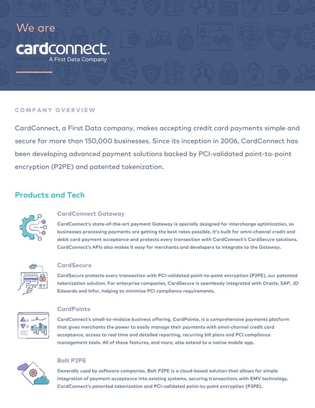 CardConnect Fact Sheet | PDF