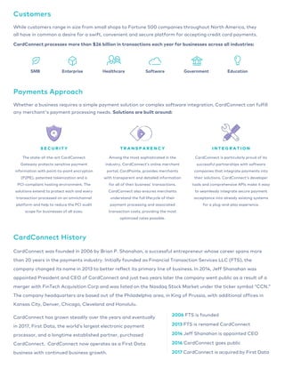 CardConnect Fact Sheet | PDF