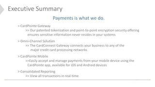 CardConnect Merchant Pricing Proposal | PPT
