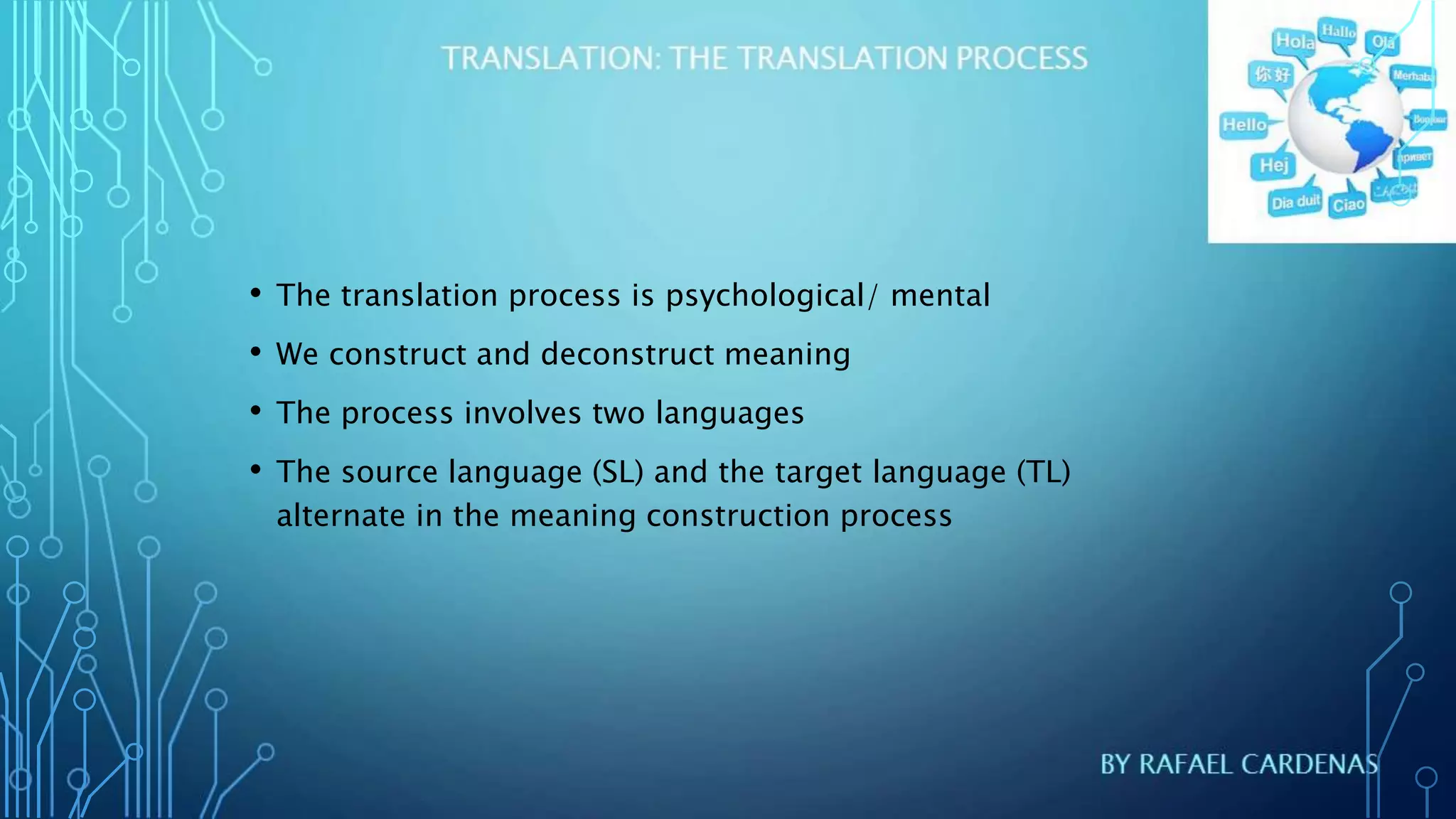 The translation process: How does it work? | PPT