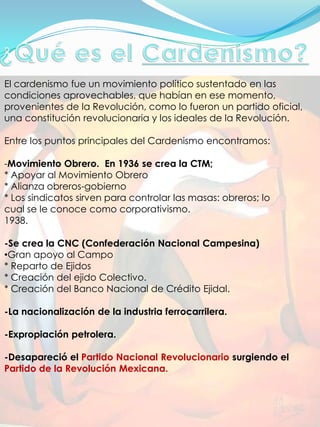 Cardenismo Pptx
