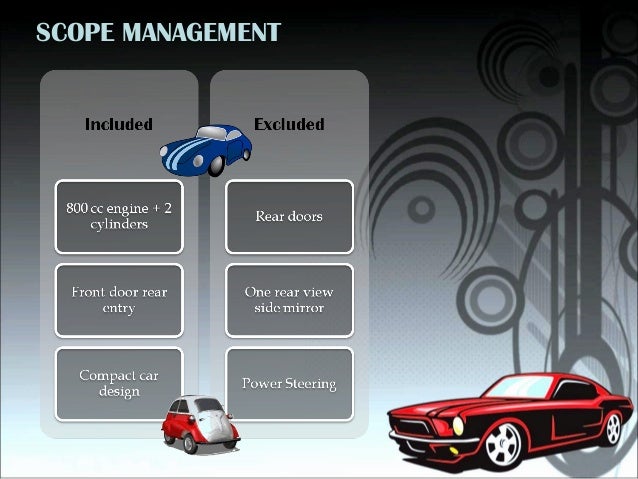 Car design, Project Management, MBA,