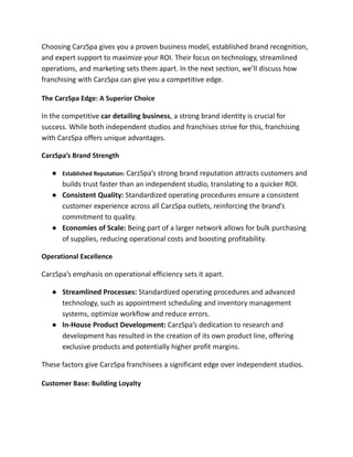 Car Detailing Business Franchise or Go Solo | PDF
