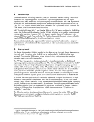 Cardholder authentication for the piv dig sig key nist ir-7863 | PDF | IT and Internet Support ...