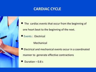 Cardiac cyclen | PPT | Heart and Cardiovascular Diseases | Diseases and ...