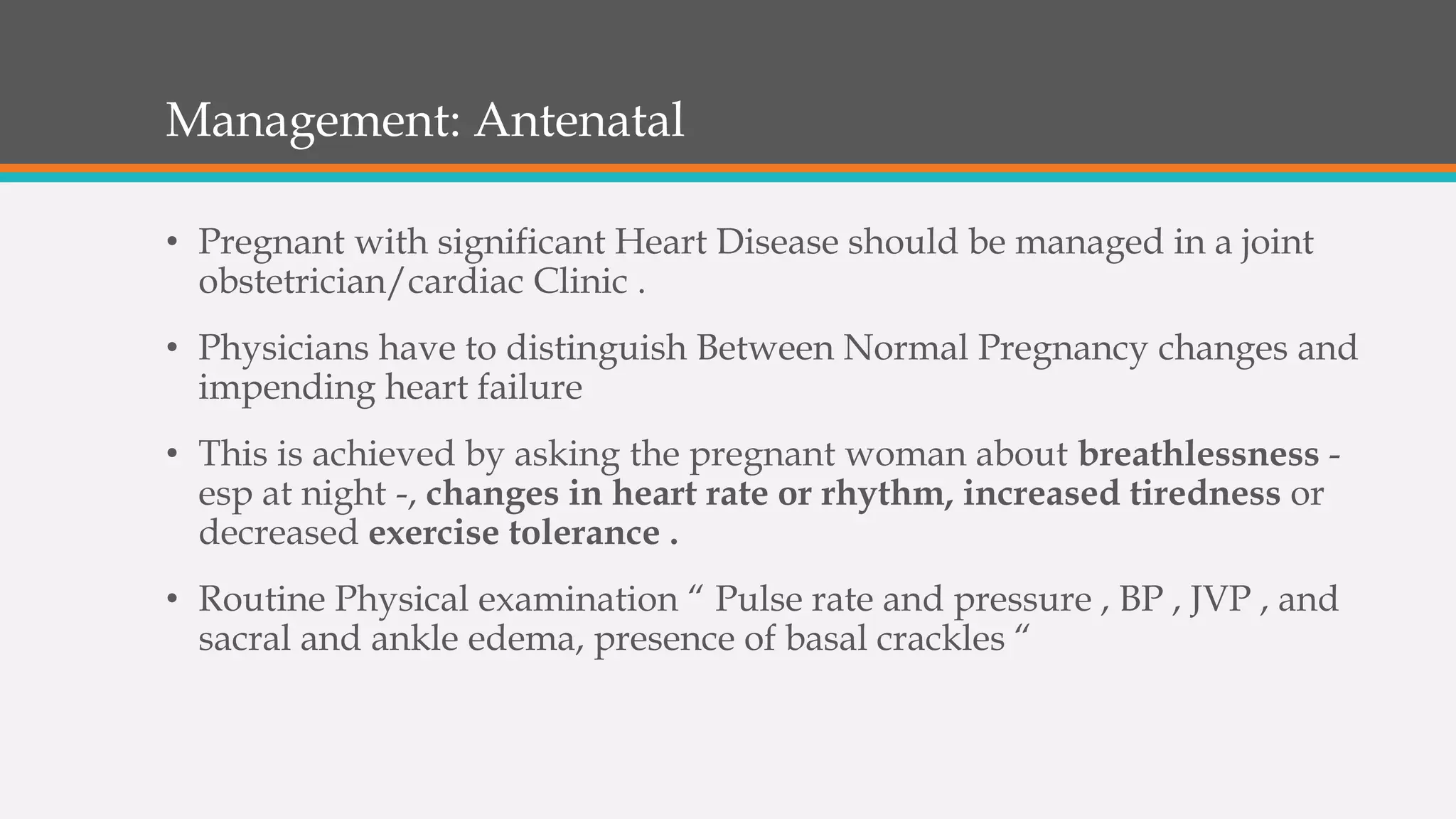 Cardiac Diseases in Pregnancy | PPTX