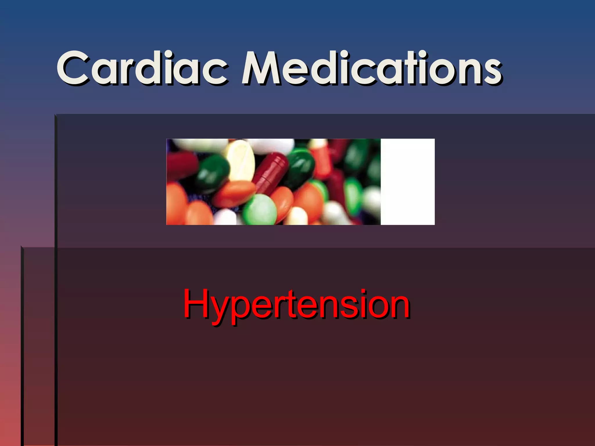 Cardiac Medications #4 08 | PPT