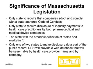 Massachusetts Marketing Code of Conduct | PPT
