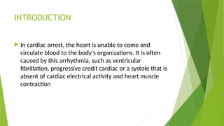 CARDIAC AAREST PRESENTATION .PPT FOR NURSING STUDENT | PPTX