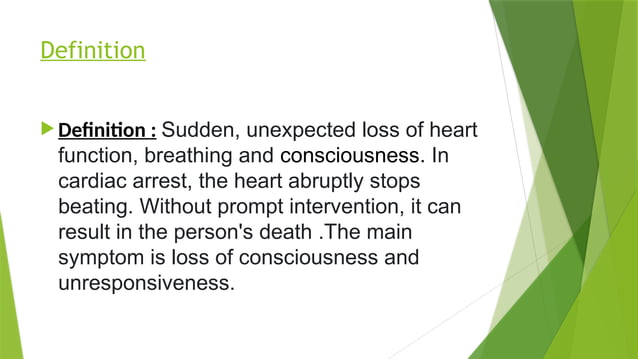 CARDIAC AAREST PRESENTATION .PPT FOR NURSING STUDENT | PPT