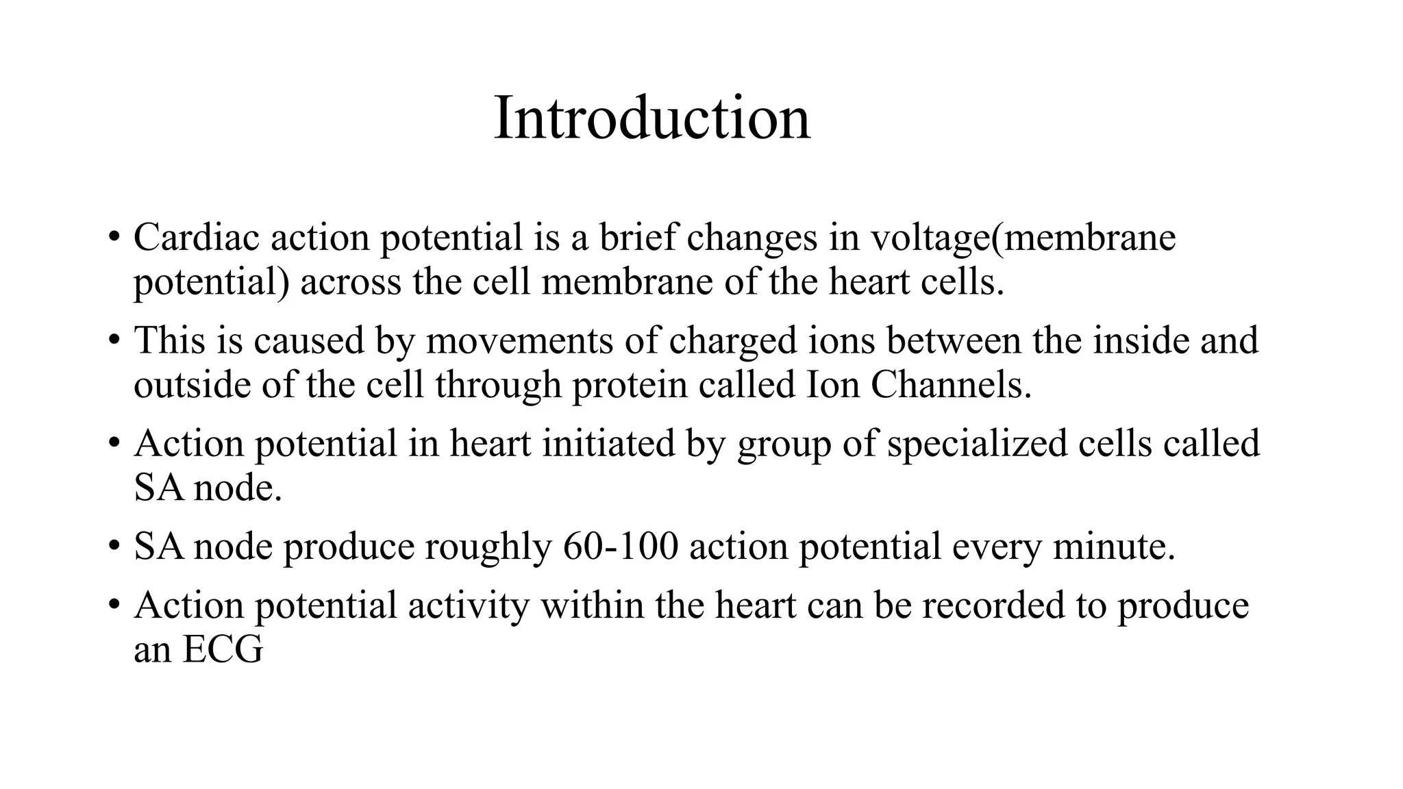 Cardiac action potential. Dr. surafel ACCPM AR1 | PPT