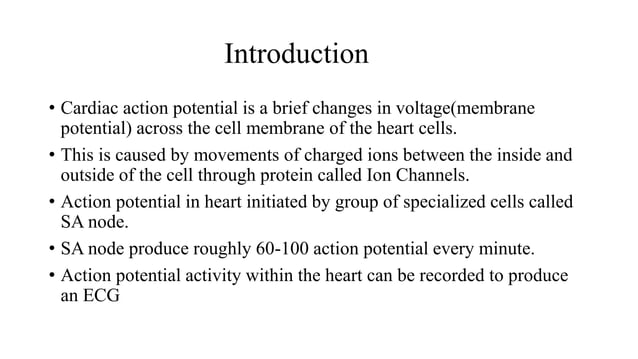 Cardiac action potential. Dr. surafel ACCPM AR1 | PPT