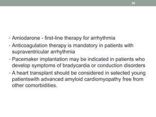Cardiac amyloidosis | PPTX