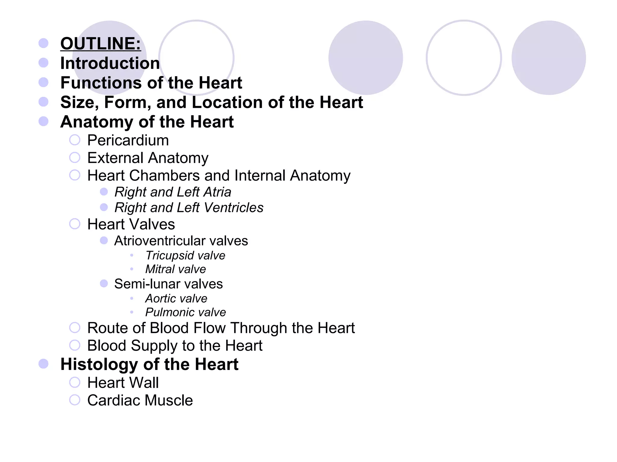 Cardiac anatomy and physiology | PPT