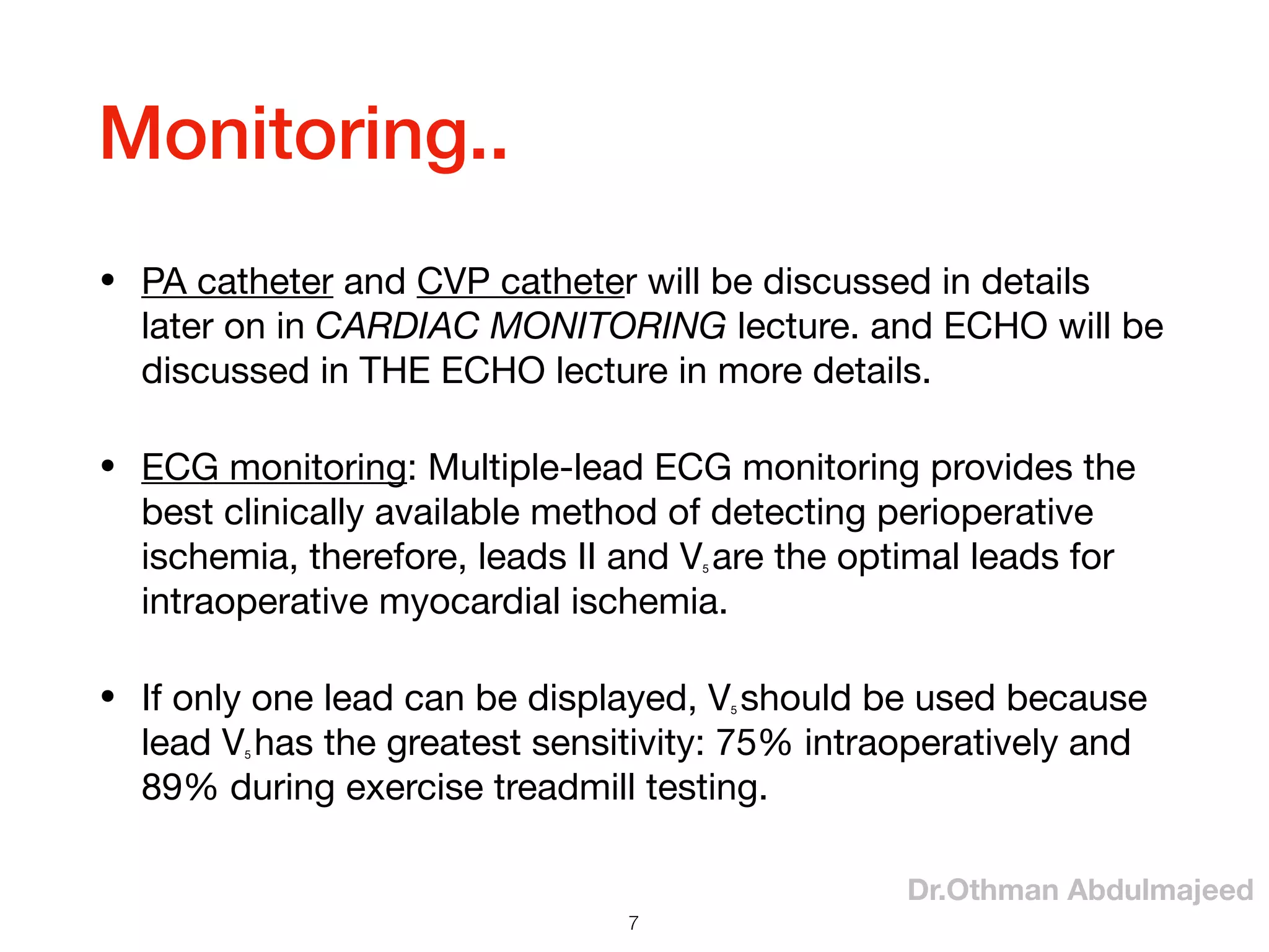 Cardiac anesthesia board lecture | PDF