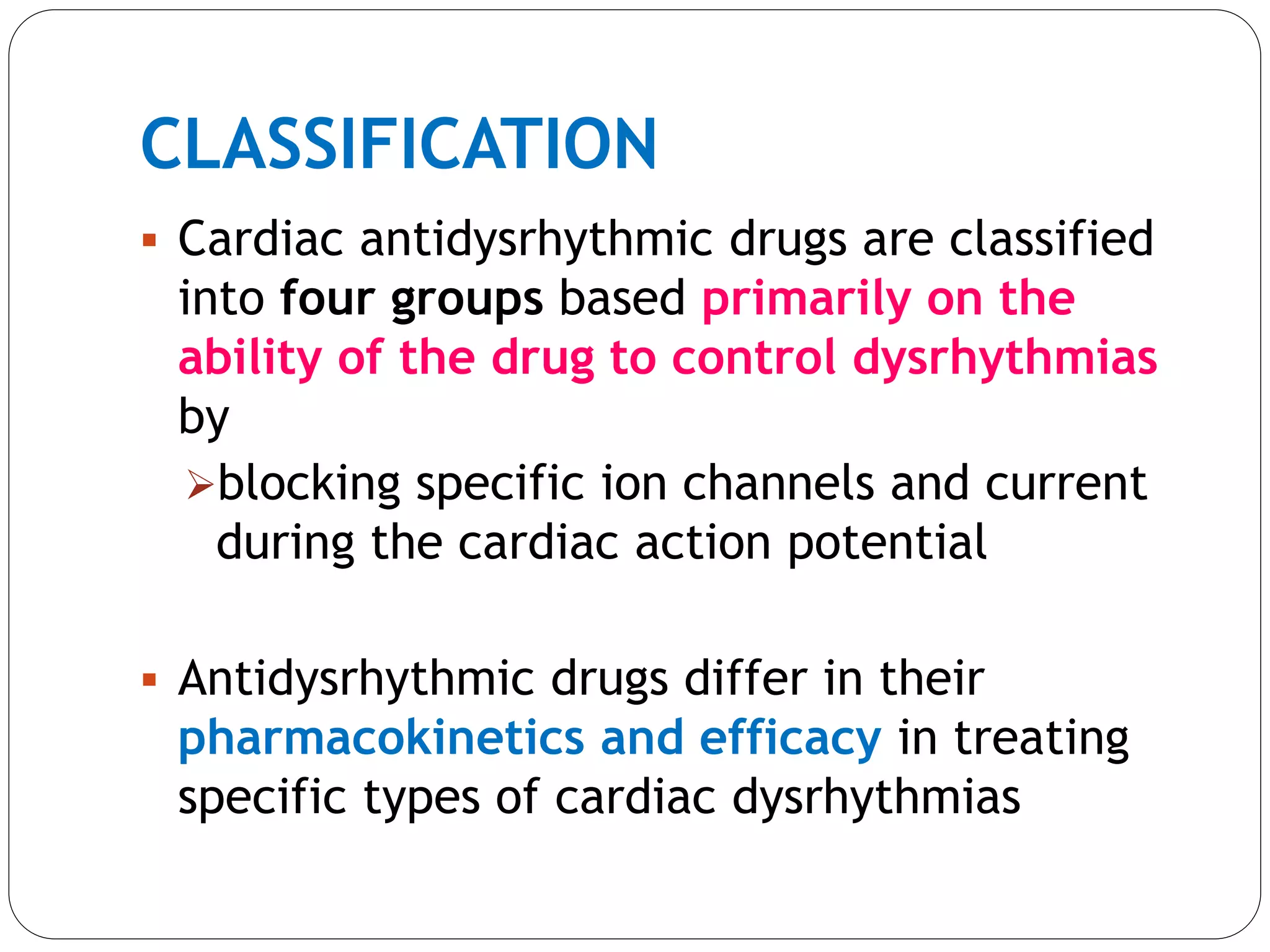 Cardiac antidysrhythmic drugs | PPTX