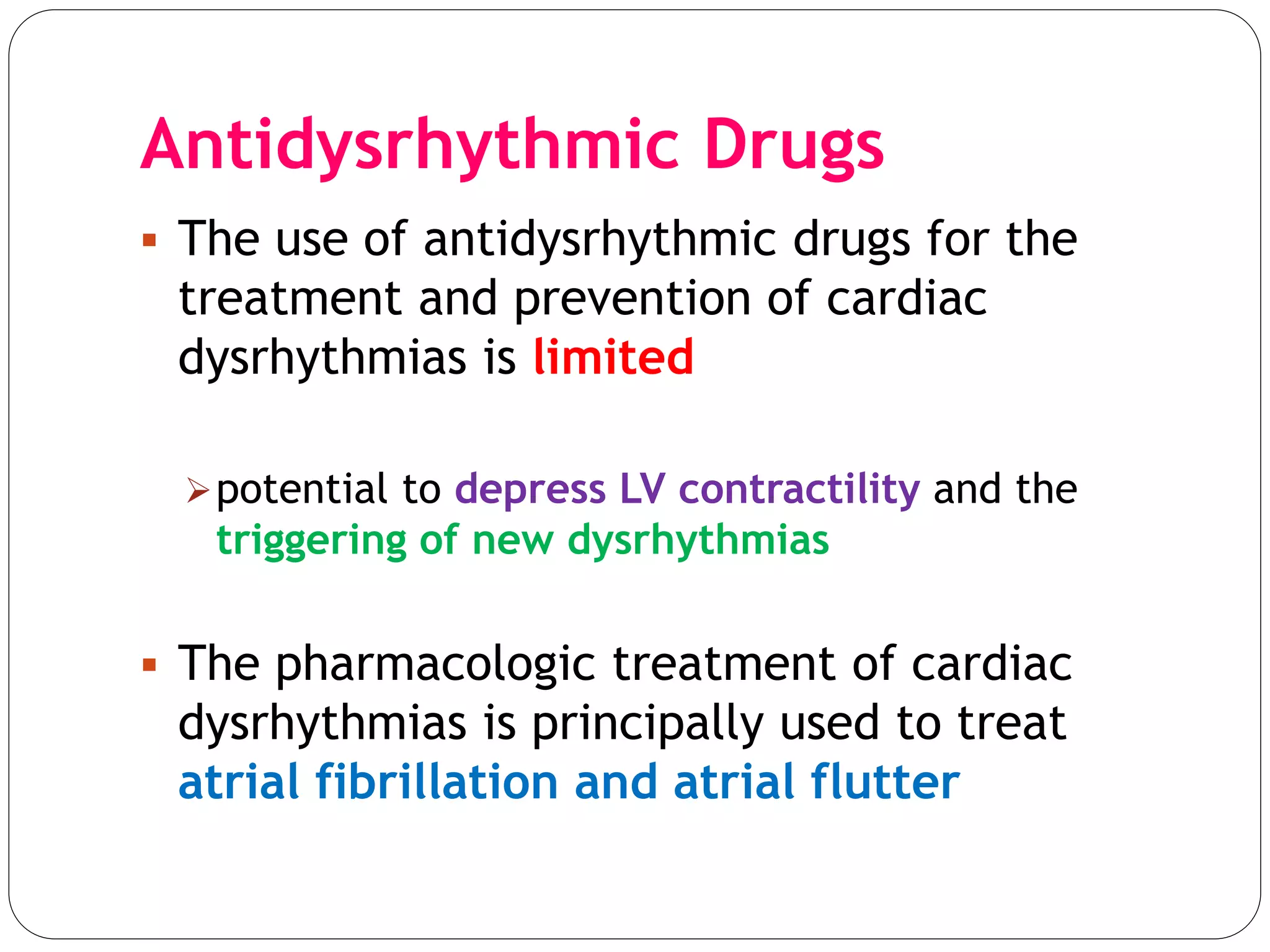Cardiac antidysrhythmic drugs | PPTX