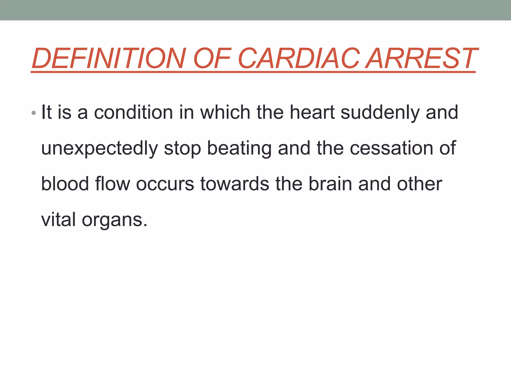 Cardiac arrest | PPTX