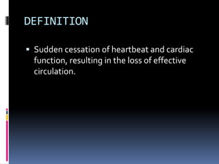 Cardiac arrest | PPTX