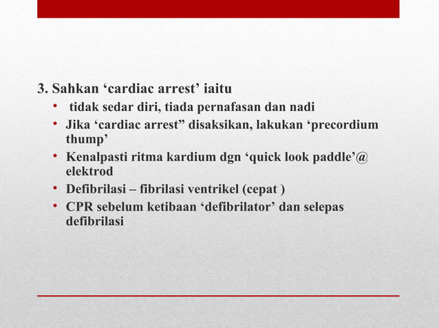 CARDIAC ARREST - JANTUNG TERHENTI | PPT