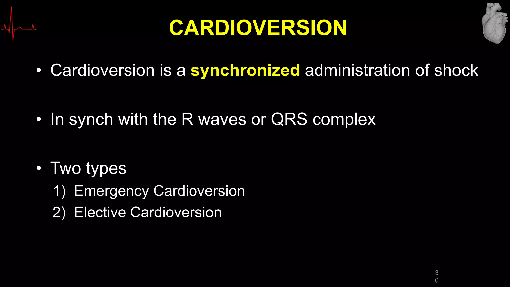 Cardiac arrest an overview of defibrillation vs cardioversion | PPTX ...