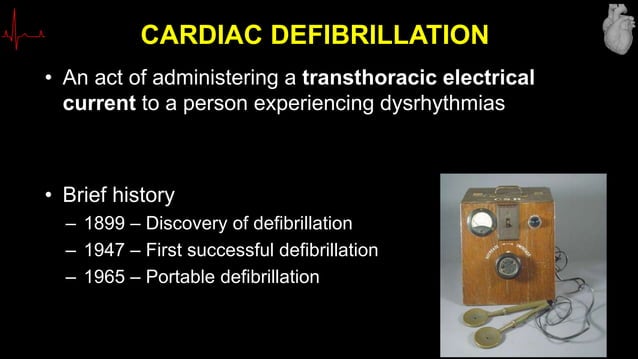 Cardiac arrest an overview of defibrillation vs cardioversion | PPTX ...