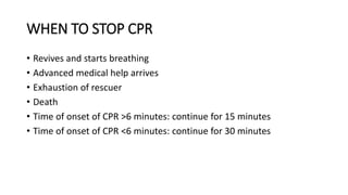 Cardiac arrest cpr shock | PPTX | First Aid | Injuries