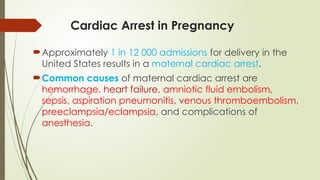 Cardiac Arrest in Pregnancyاثناء الحمل ..pptx