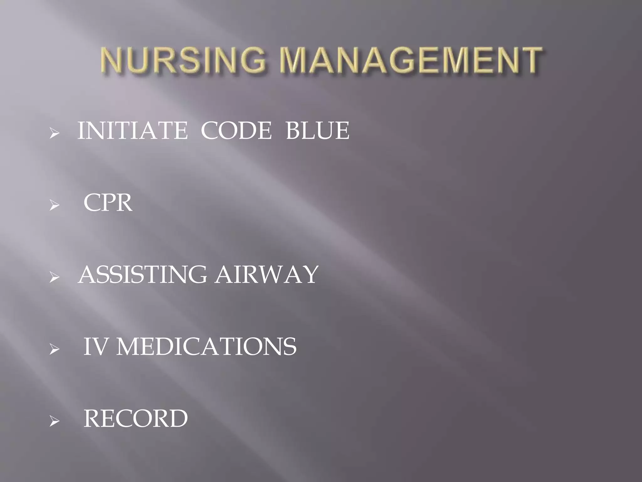 Cardiac arrest management | PPTX