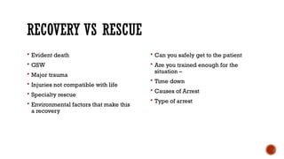 Basic Cardiac Arrest Management Under Various Circumstances | PPTX