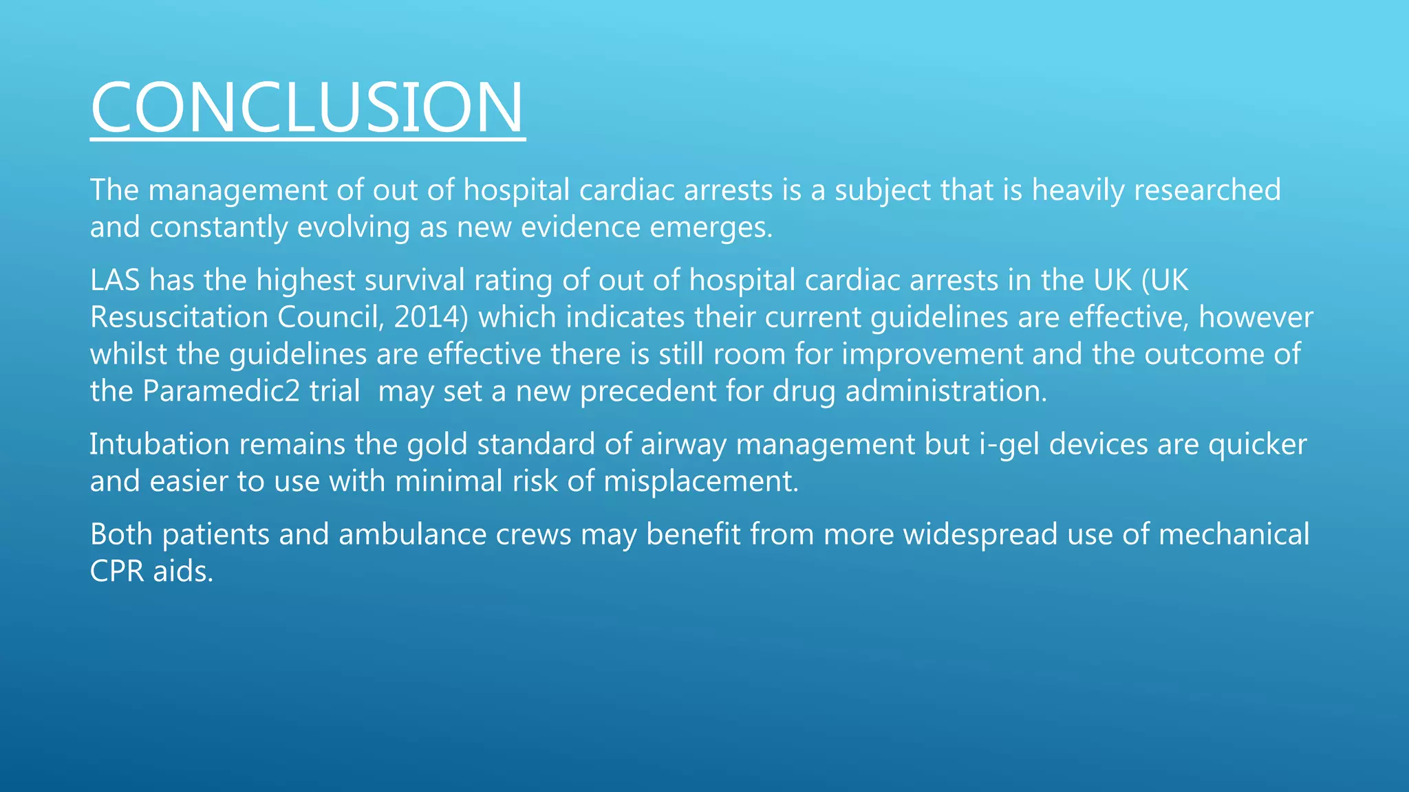 Cardiac arrest patient management | PPTX