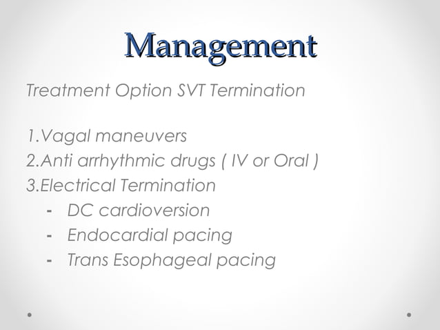 SVT in pediatrics | PPT | Heart and Cardiovascular Diseases | Diseases ...
