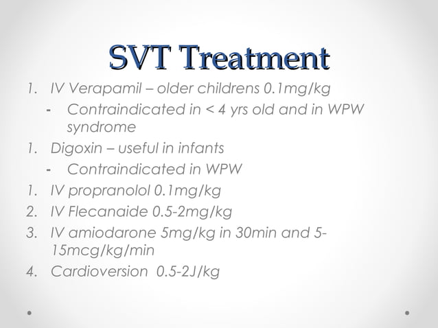SVT in pediatrics | PPT | Heart and Cardiovascular Diseases | Diseases ...