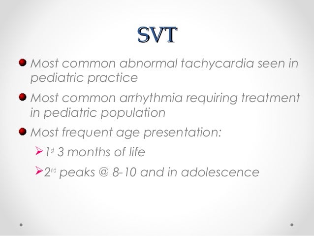 SVT in pediatrics