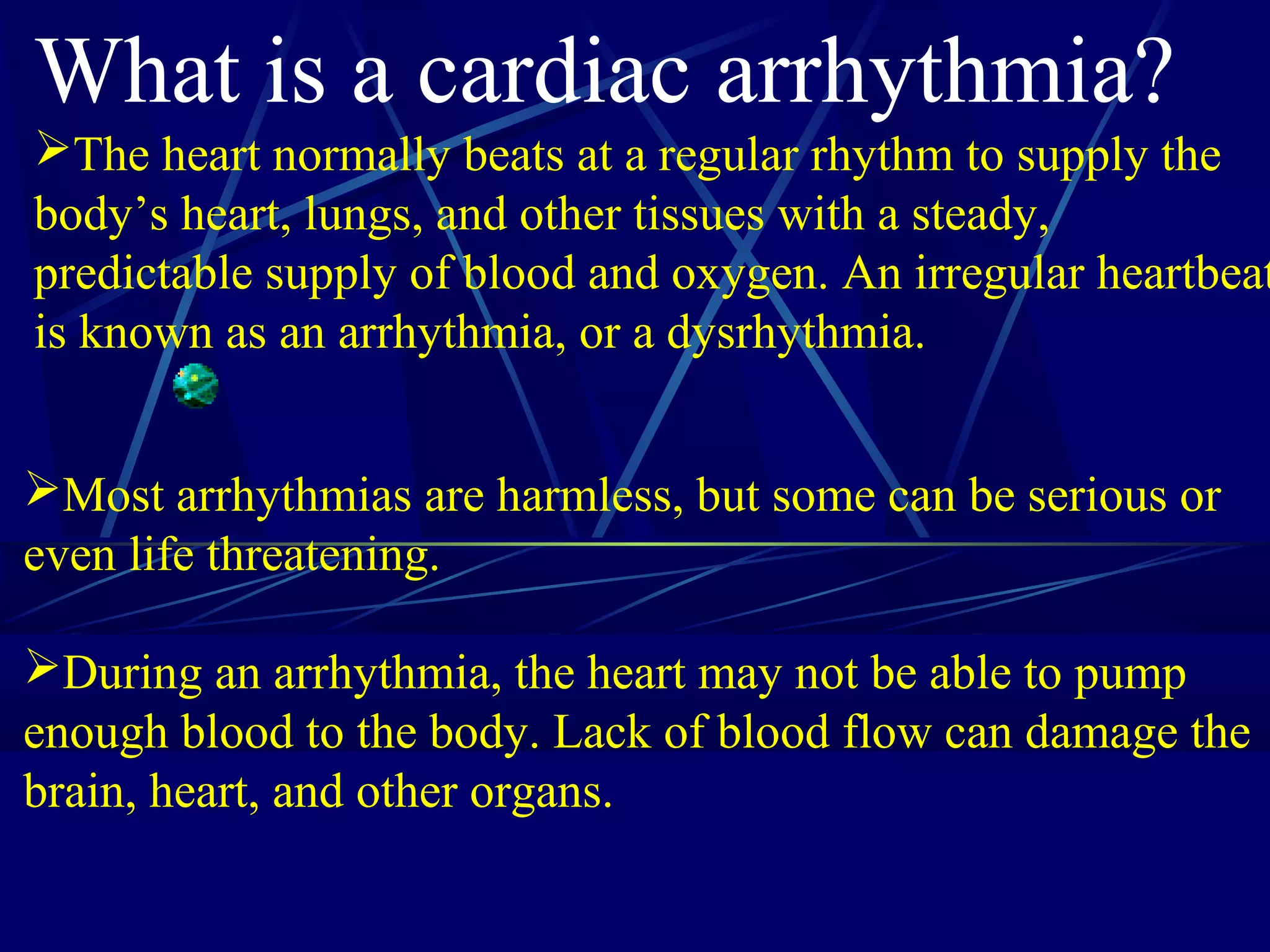 Cardiac arrhythmia | PPT