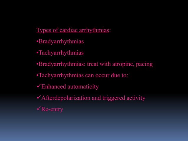 CARDIAC ARRHYTHMIA.ppt | Heart and Cardiovascular Diseases | Diseases and Conditions