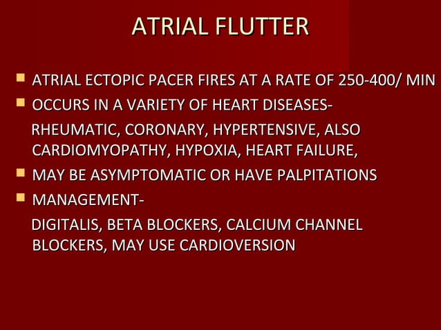 Arrhythmia broad overview | PPT