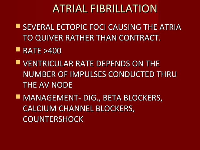 Arrhythmia broad overview | PPT