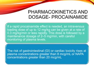 Cardiac arrhythmia drugs | PPTX