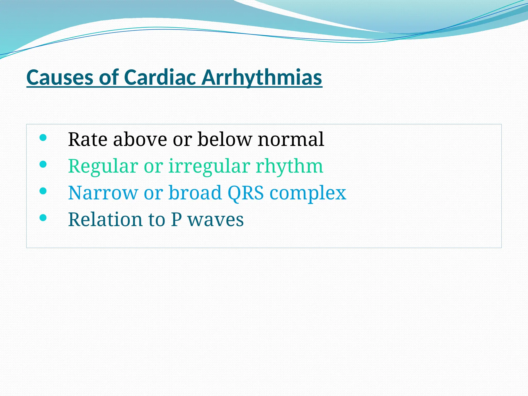 Cardiac Arrhythmias, Pathophysiology Lecture (Cardiology). pptx | PPTX