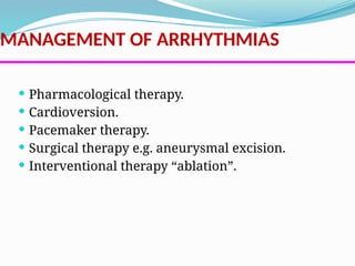 Cardiac Arrhythmias, Pathophysiology Lecture (Cardiology). pptx | PPTX