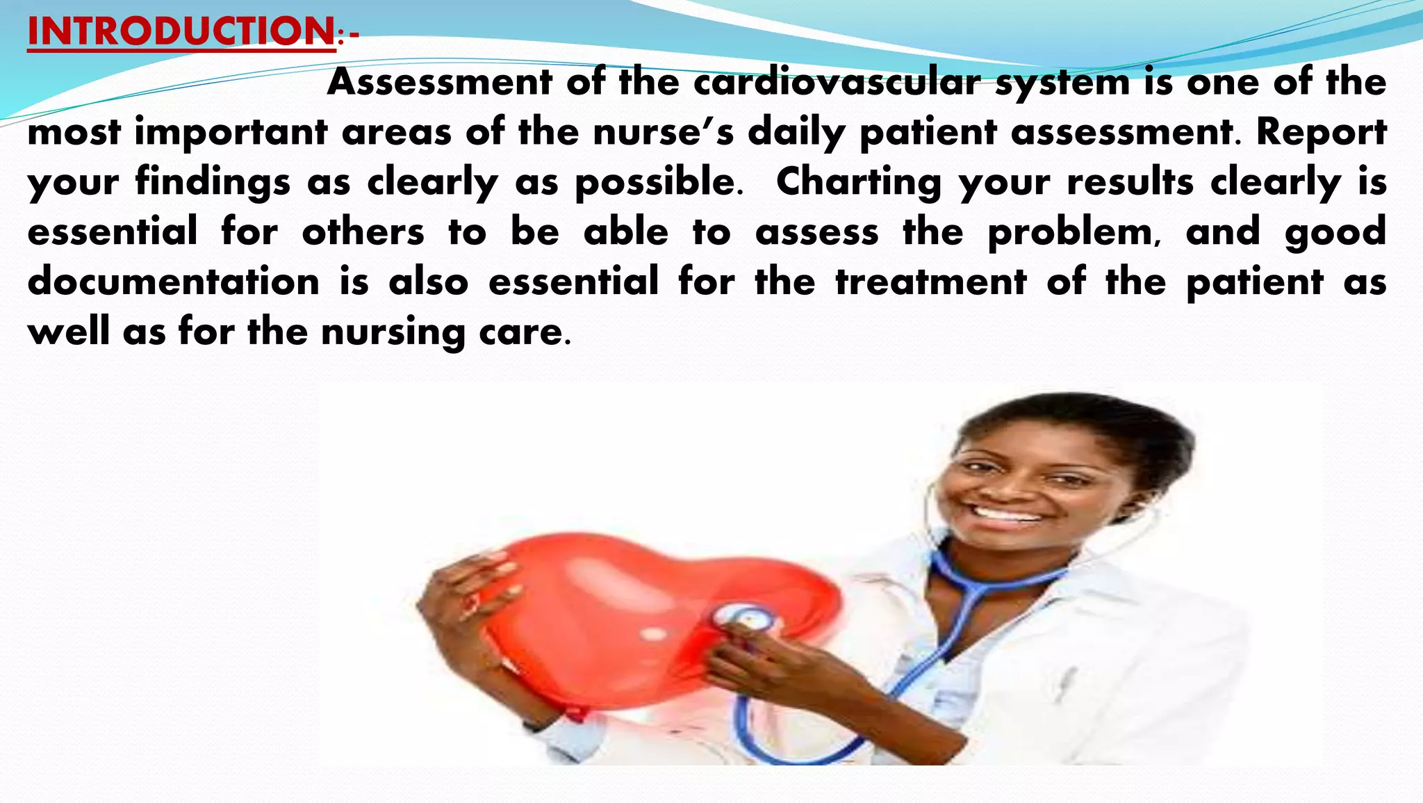 Cardiac assessment ppt | PPTX