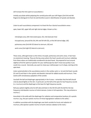 Cardiac auscultation | RTF
