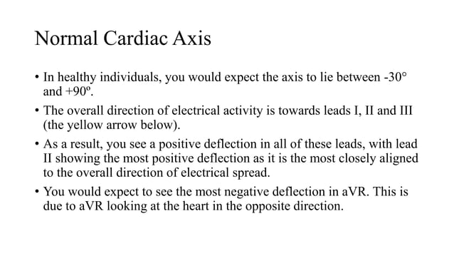 Cardiac axis | PPTX | Heart and Cardiovascular Diseases | Diseases and ...