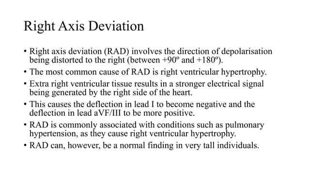 Cardiac axis | PPTX | Heart and Cardiovascular Diseases | Diseases and ...