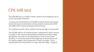 Cardiac biomarker and ecg diagnosis pratyasha paripurna | PPTX