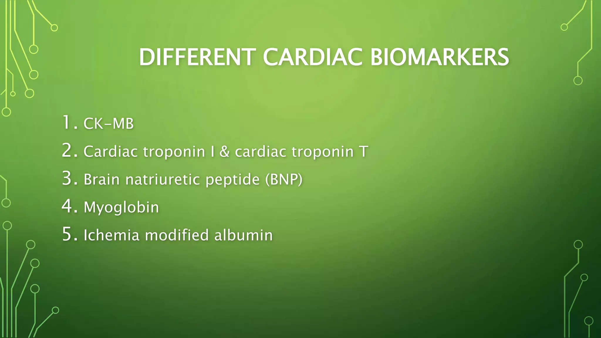 Cardiac biomarkers | PPTX
